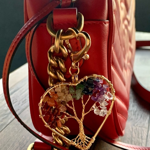 Hand Crafted | Jewelry | Brandnew 7 Chakras Crystal Bag Charm Genuine ...